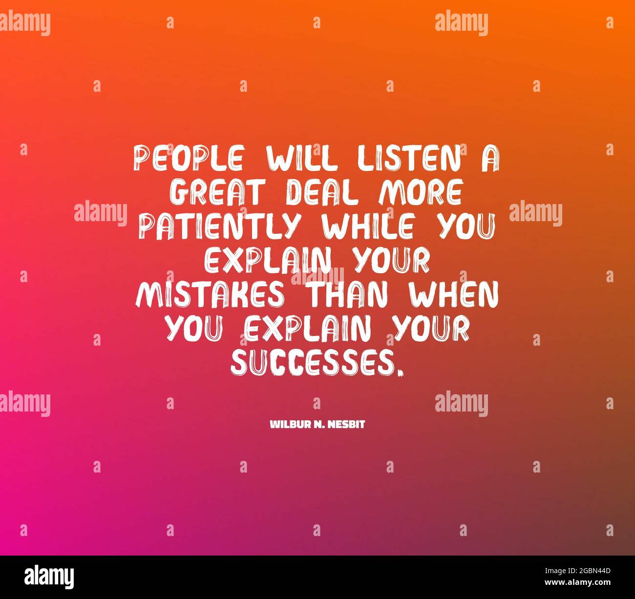 Colorful background with an inspirational quote written on it Stock ...