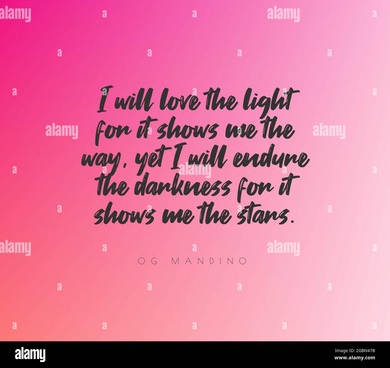 Colorful background with an inspirational quote written on it Stock ...