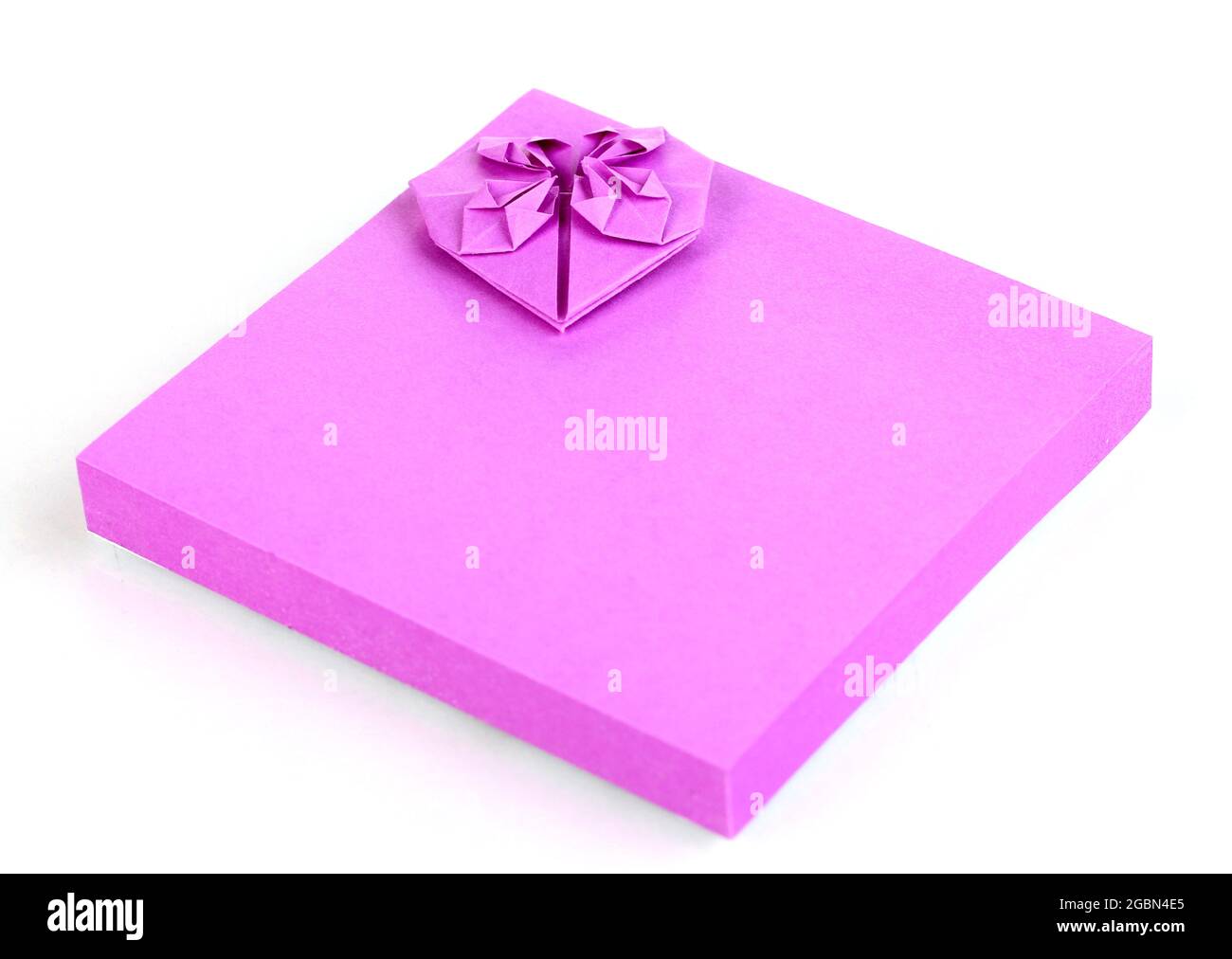 Lilac sticky notes isolated on white Stock Photo - Alamy