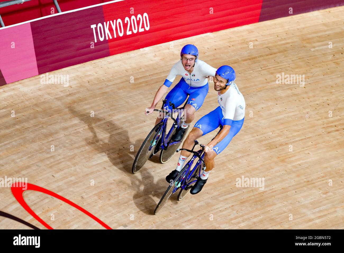 Shizuoka, Japan. 4th Aug, 2021. Francesco Lamon (ITA), Jonathan Milan ...