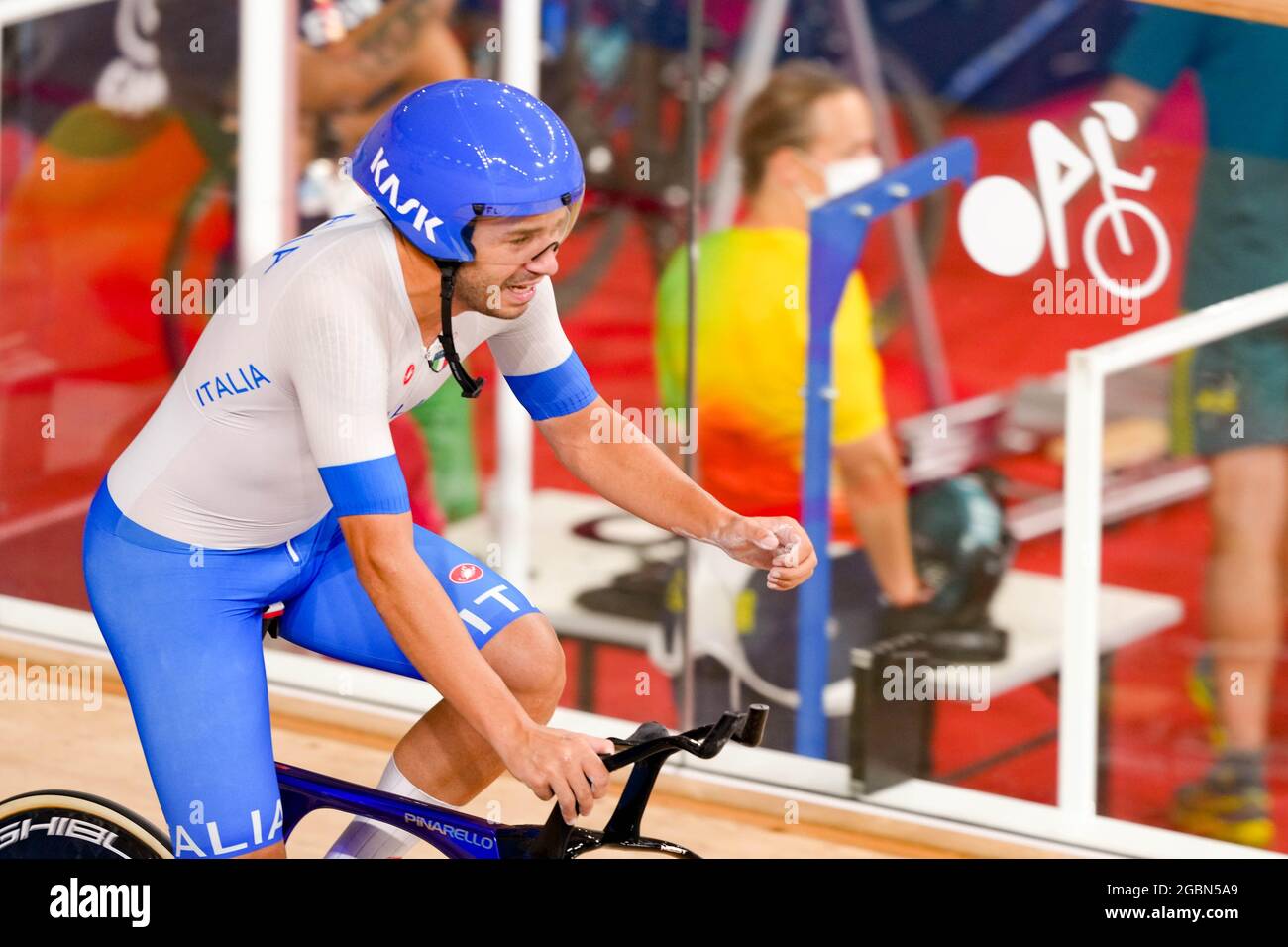 Shizuoka, Japan. 4th Aug, 2021. Francesco Lamon (ITA) Cycling : Men's ...