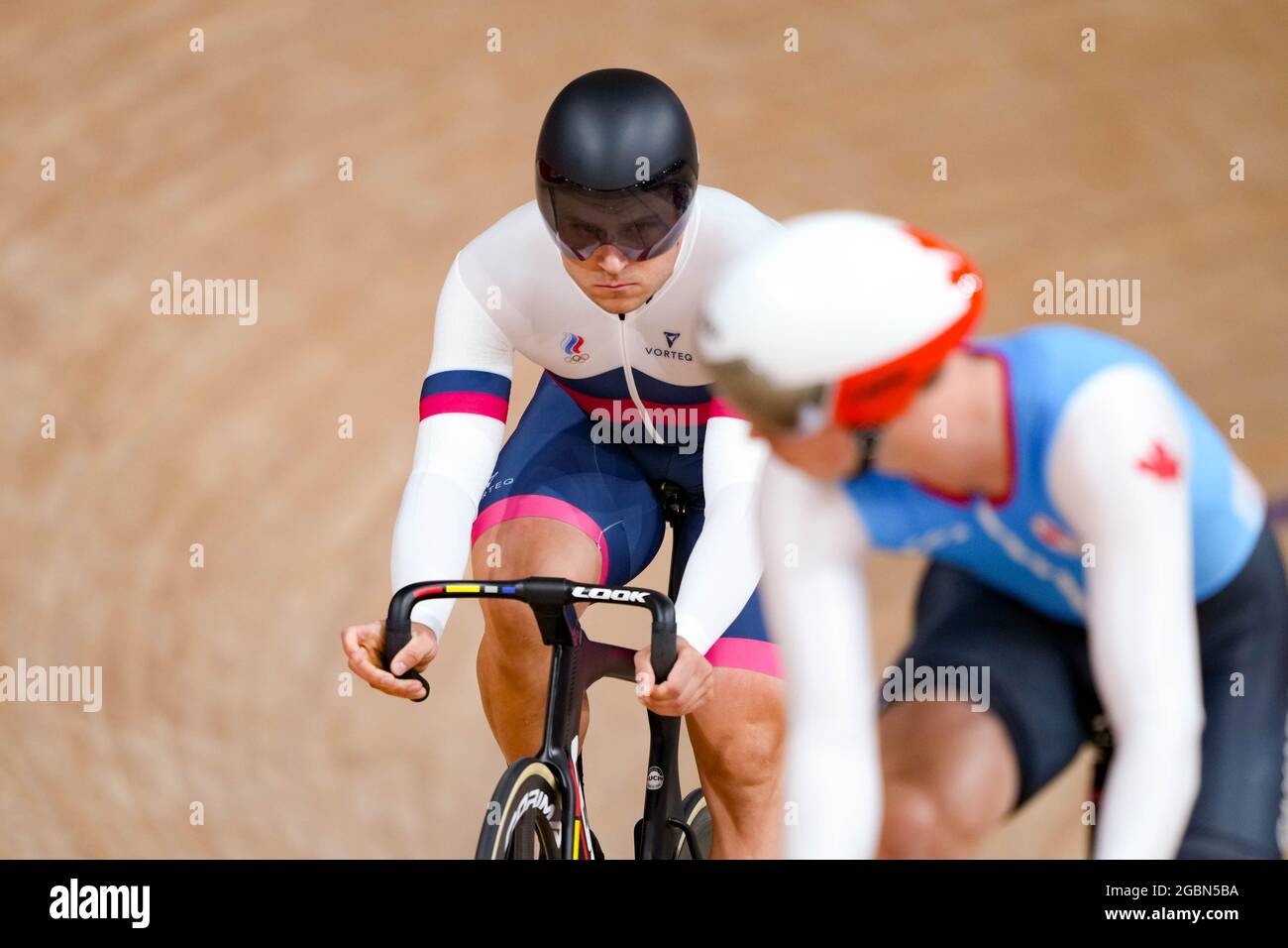 Shizuoka, Japan. 4th Aug, 2021. Denis Dmitriev (ROC), Nick Wammes (CAN ...