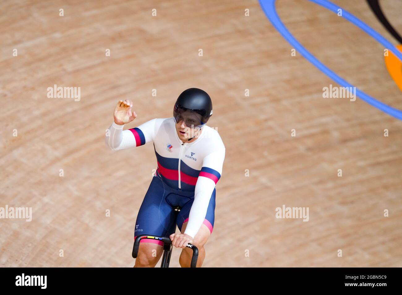 Shizuoka, Japan. 4th Aug, 2021. Denis Dmitriev (ROC) Cycling : Men's ...