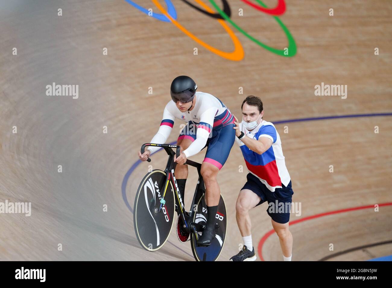 Shizuoka, Japan. 4th Aug, 2021. Denis Dmitriev (ROC) Cycling : Men's ...