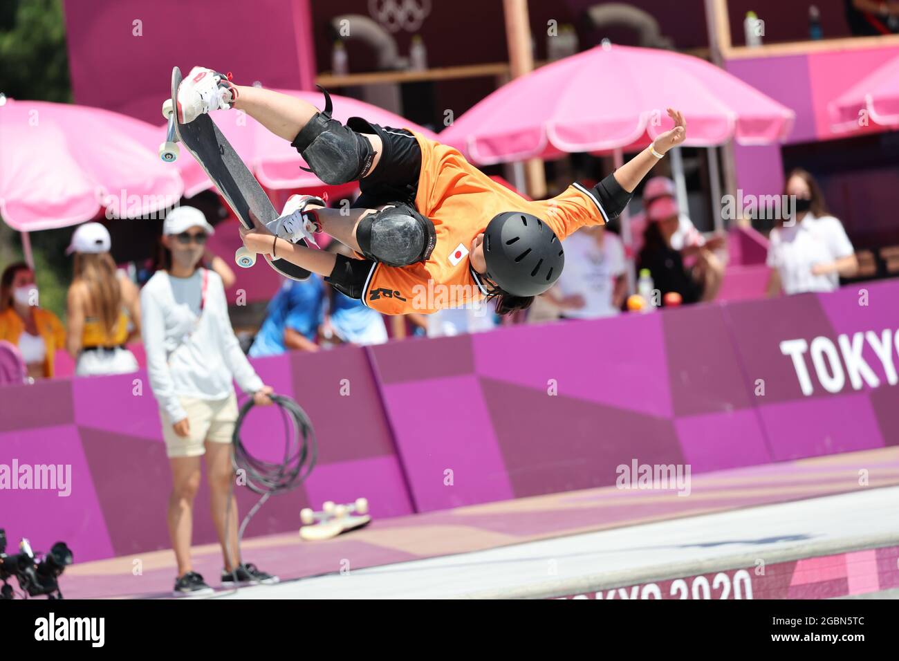 Tokyo, Japan. 4th Aug, 2021. Misugu Okamoto (JPN) Skateboarding : Women ...