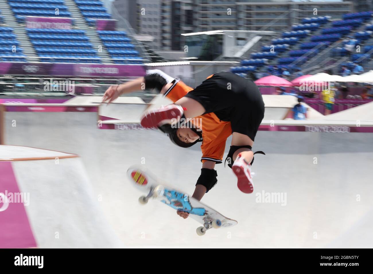 Tokyo, Japan. 4th Aug, 2021. Misugu Okamoto (JPN) Skateboarding : Women ...