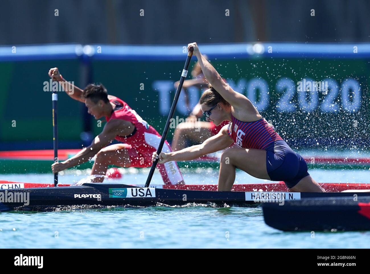 USA's Nevin Harrison during the Canoe Sprint Semi-Final 2 at the Sea ...