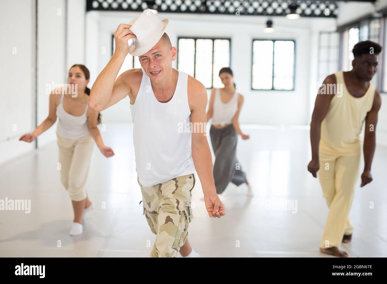 dancers training in a dance studio Stock Photo - Alamy