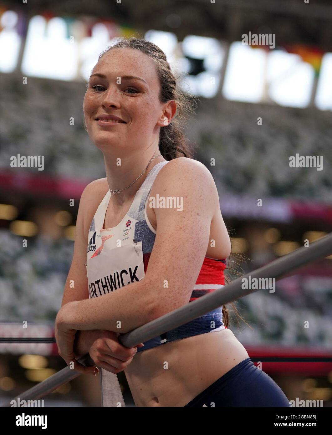 Great Britain's Emily Borthwick during the Women's High Jump ...
