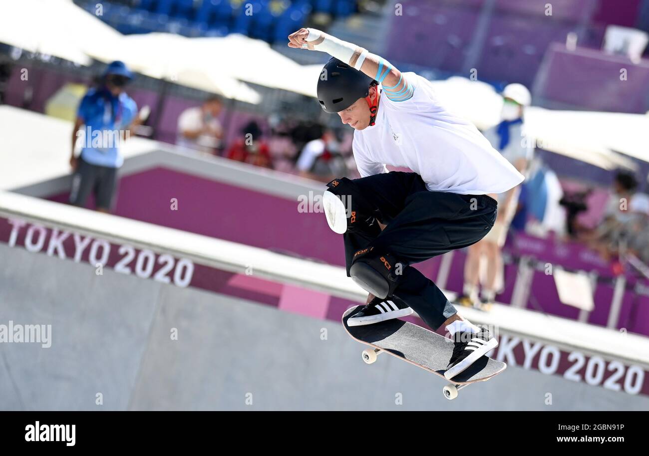 Tokio, Japan. 05th Aug, 2021. Skateboard: Olympics, Park, Men ...