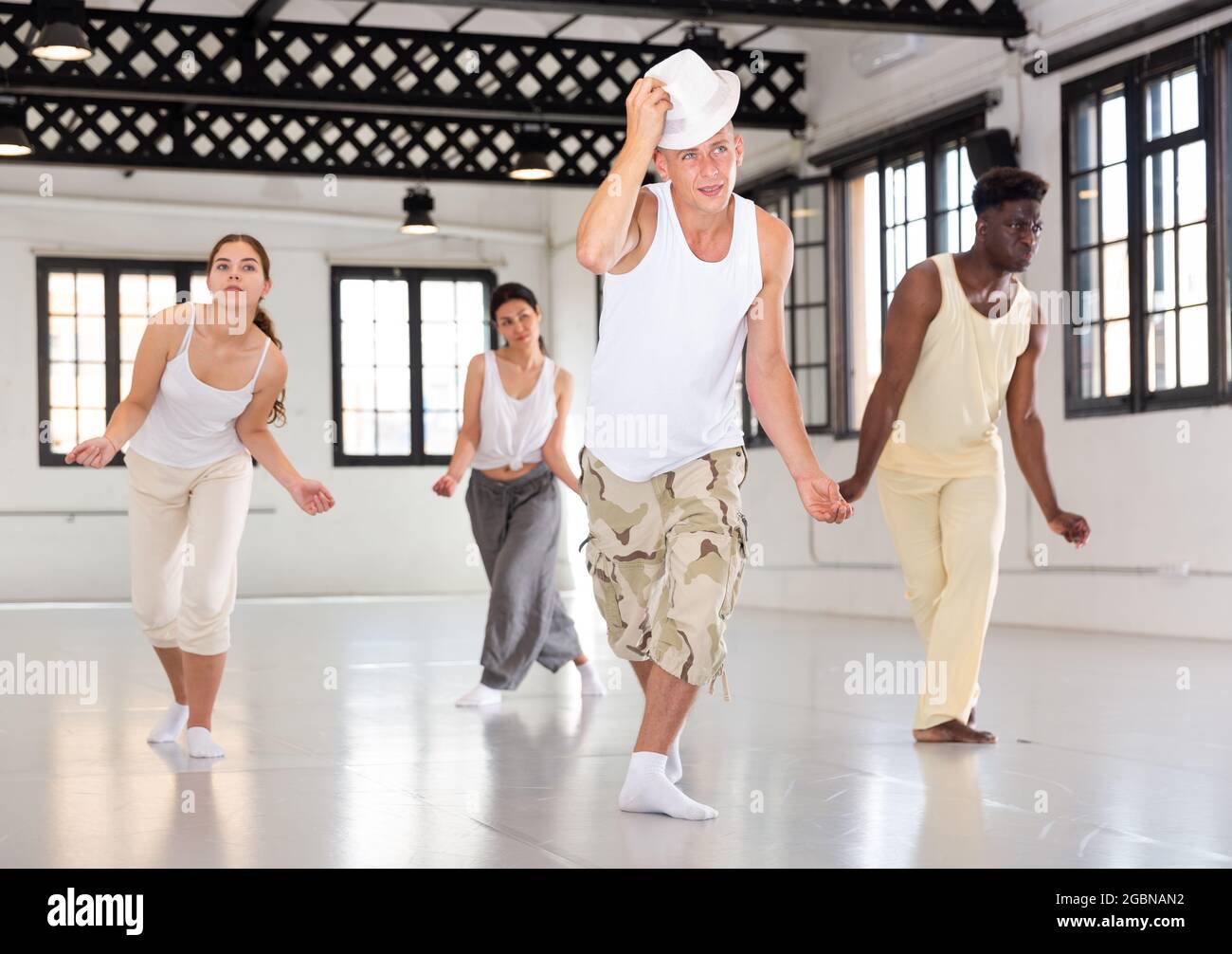 dancers training in a dance studio Stock Photo - Alamy