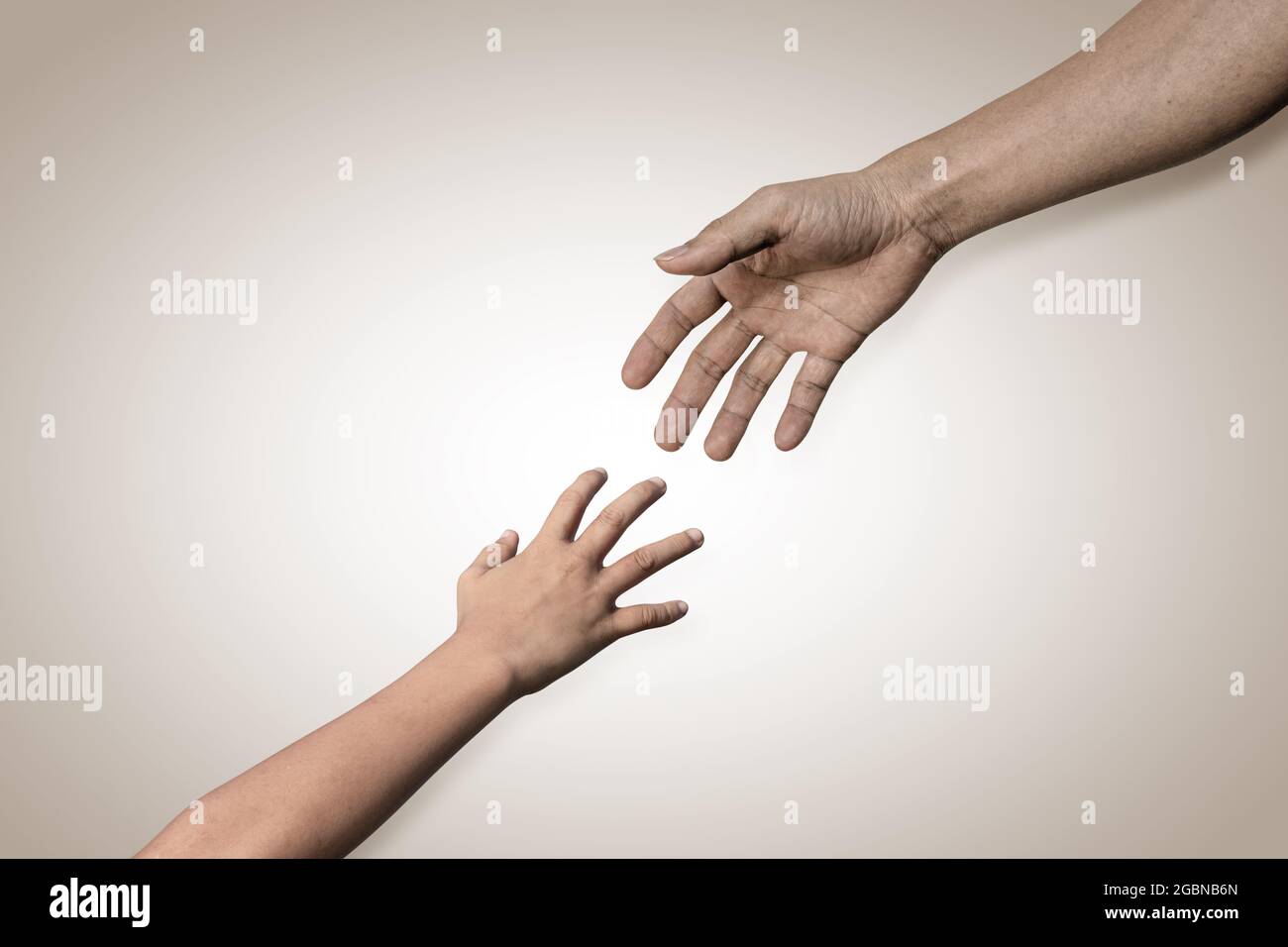 Giving a helping hand, hope and support each other. Help and solidarity ...