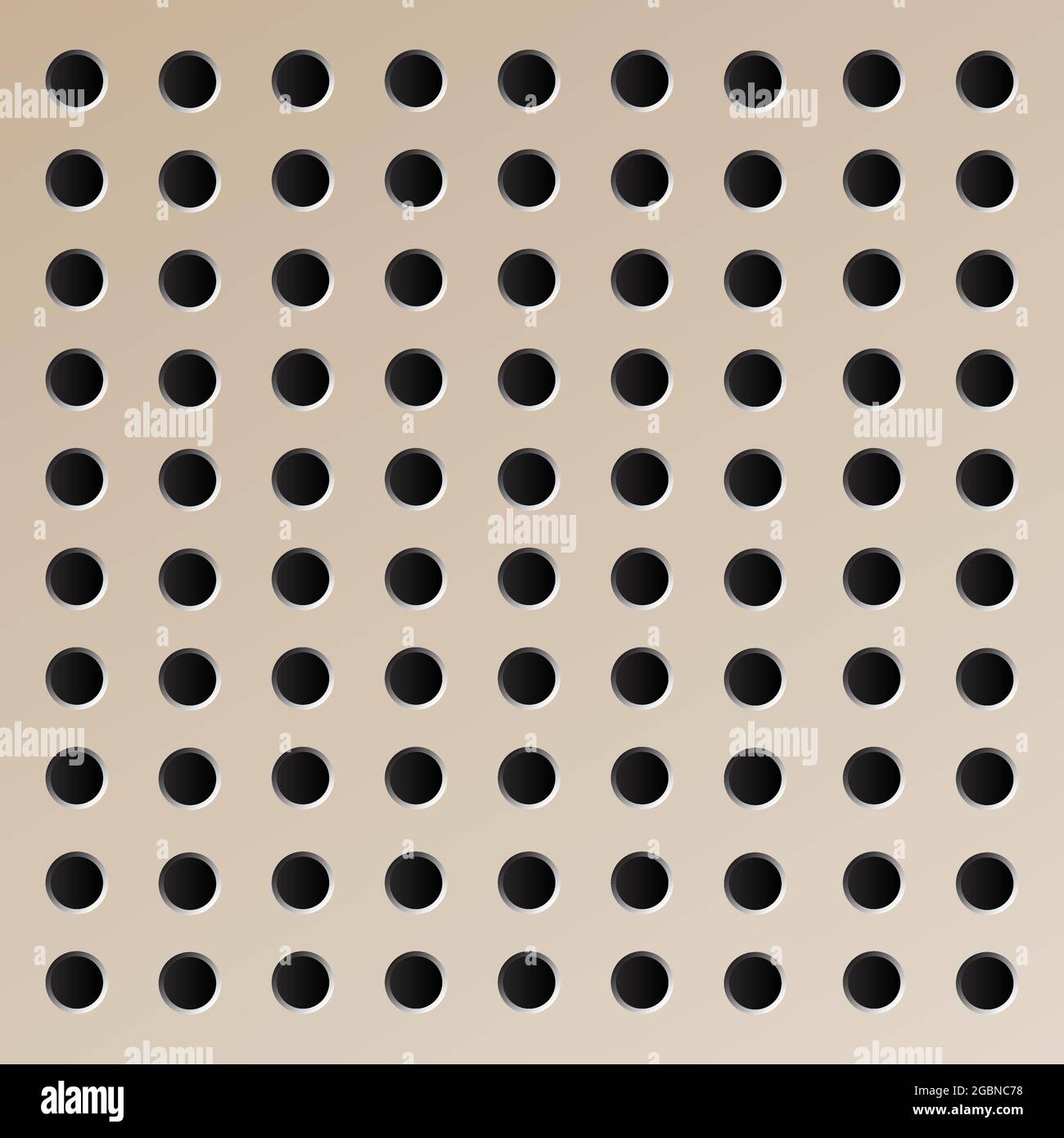 Peg board with round holes. Brown peg board perforated texture ...