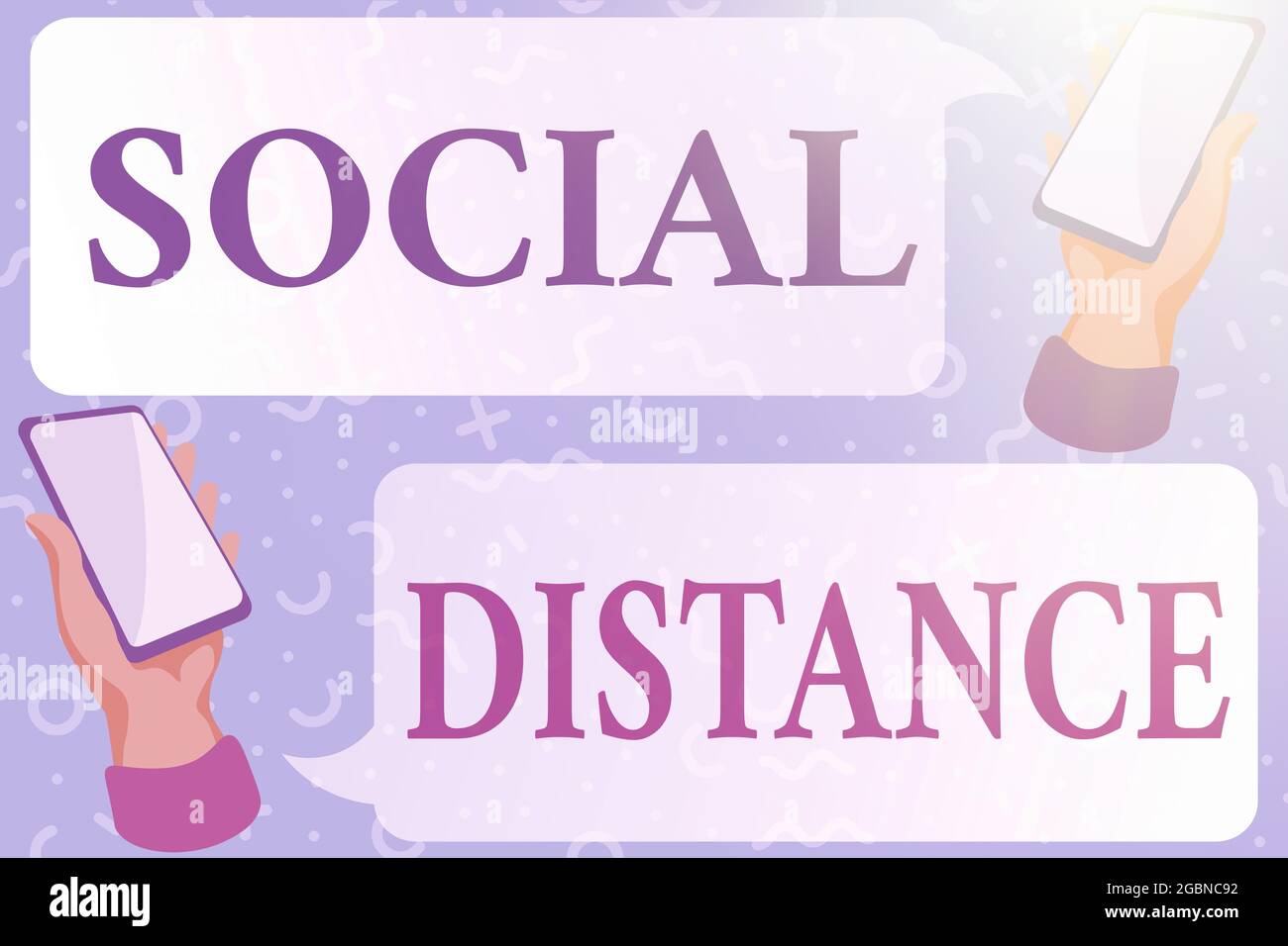 Text sign showing Social Distance. Business overview degree of ...