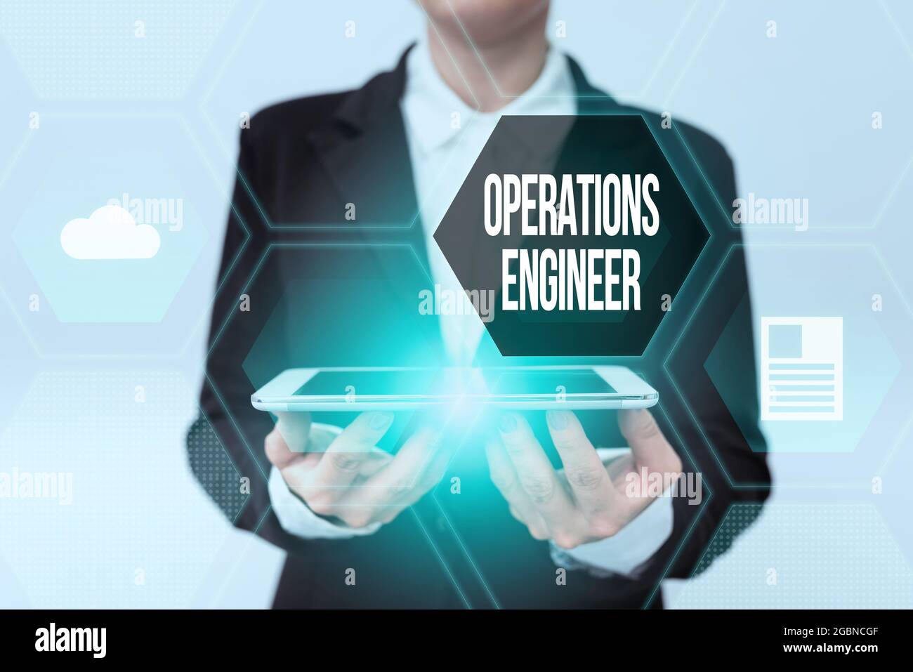 Text showing inspiration Operations Engineer. Conceptual photo analyze ...
