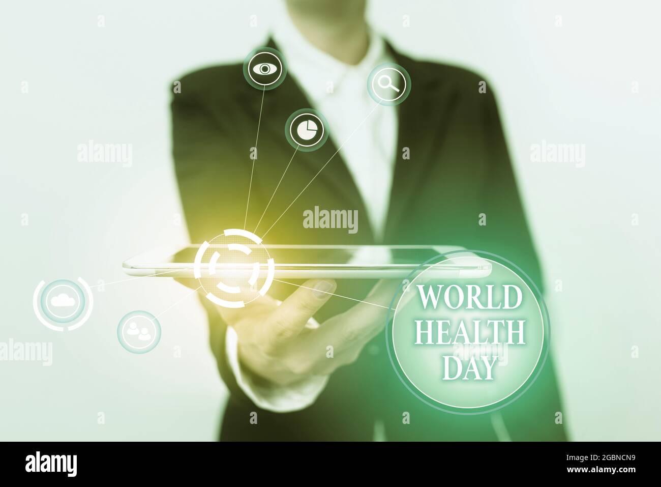 Sign displaying World Health Day. Word Written on global health ...