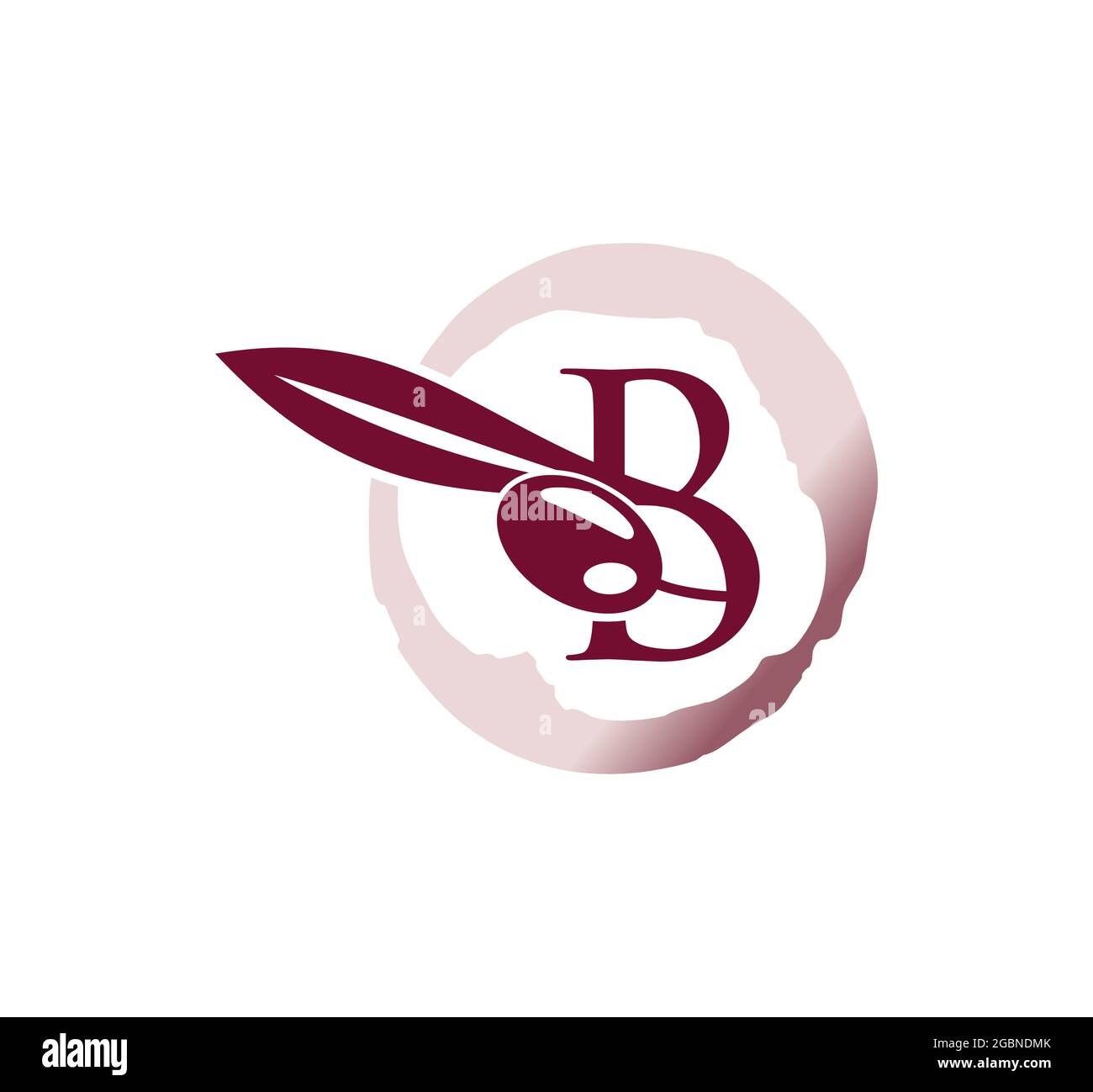 A vector Illustration of Grape Vine Initial Letter B Stock Vector Image ...
