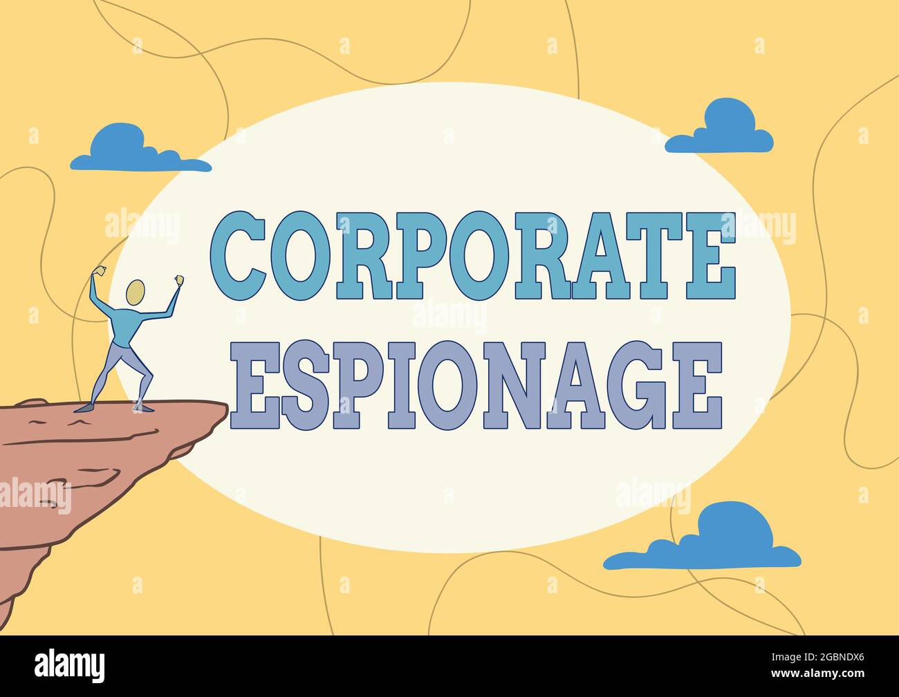 Writing displaying text Corporate Espionage. Concept meaning form of ...