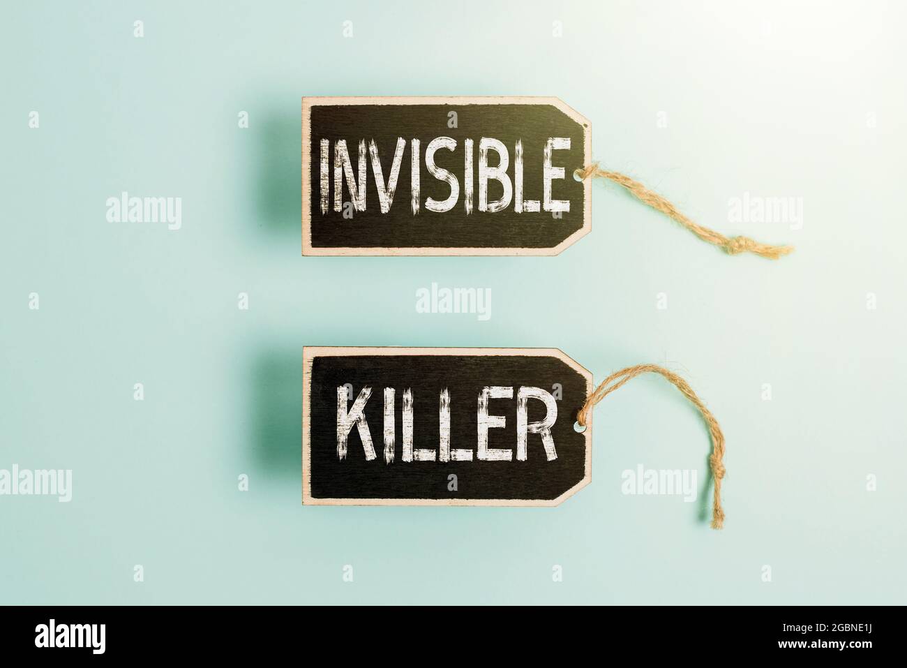 Text sign showing Invisible Killer. Business idea presence into the air ...
