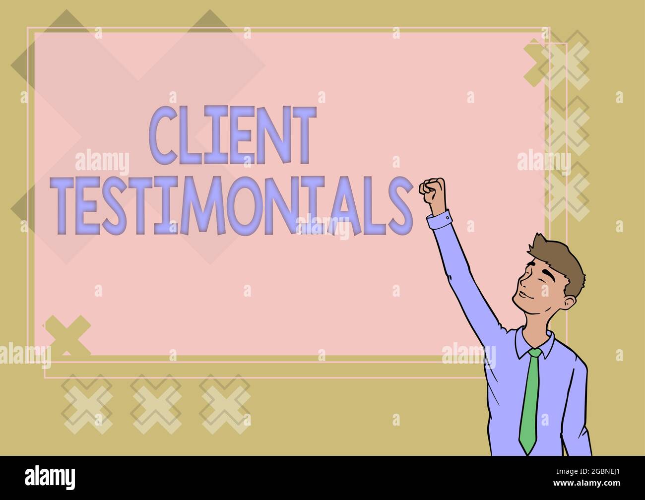 Inspiration showing sign Client Testimonials. Business showcase Written ...