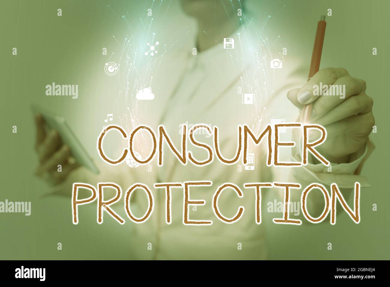 Hand writing sign Consumer Protection. Business idea regulation that ...