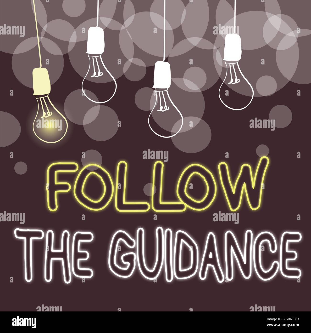 Text caption presenting Follow The Guidance. Internet Concept ... Text caption presenting Follow The Guidance. Internet Concept ...