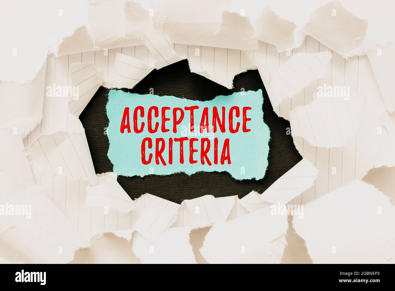Acceptance criteria text hi-res stock photography and images - Alamy