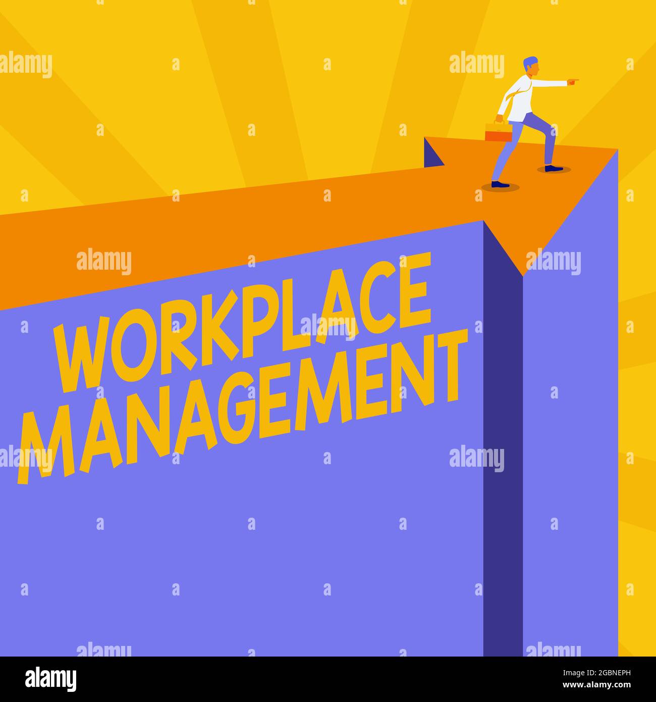 Text showing inspiration Workplace Management. Business overview ...