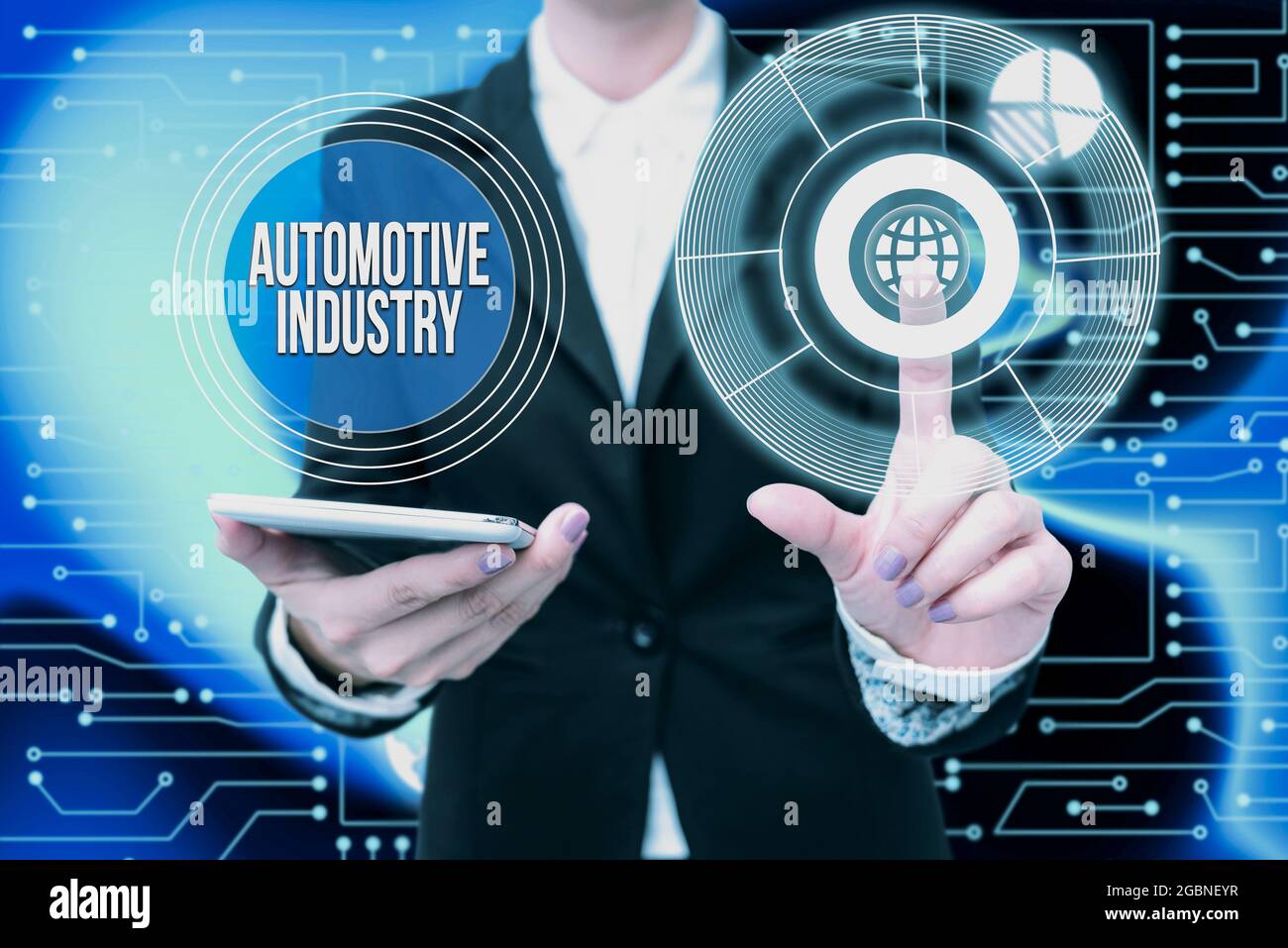 Text sign showing Automotive Industry. Concept meaning organizations ...