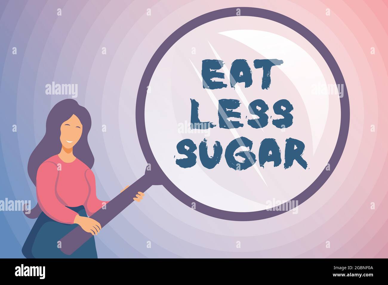 Writing displaying text Eat Less Sugar. Business overview reducing ...