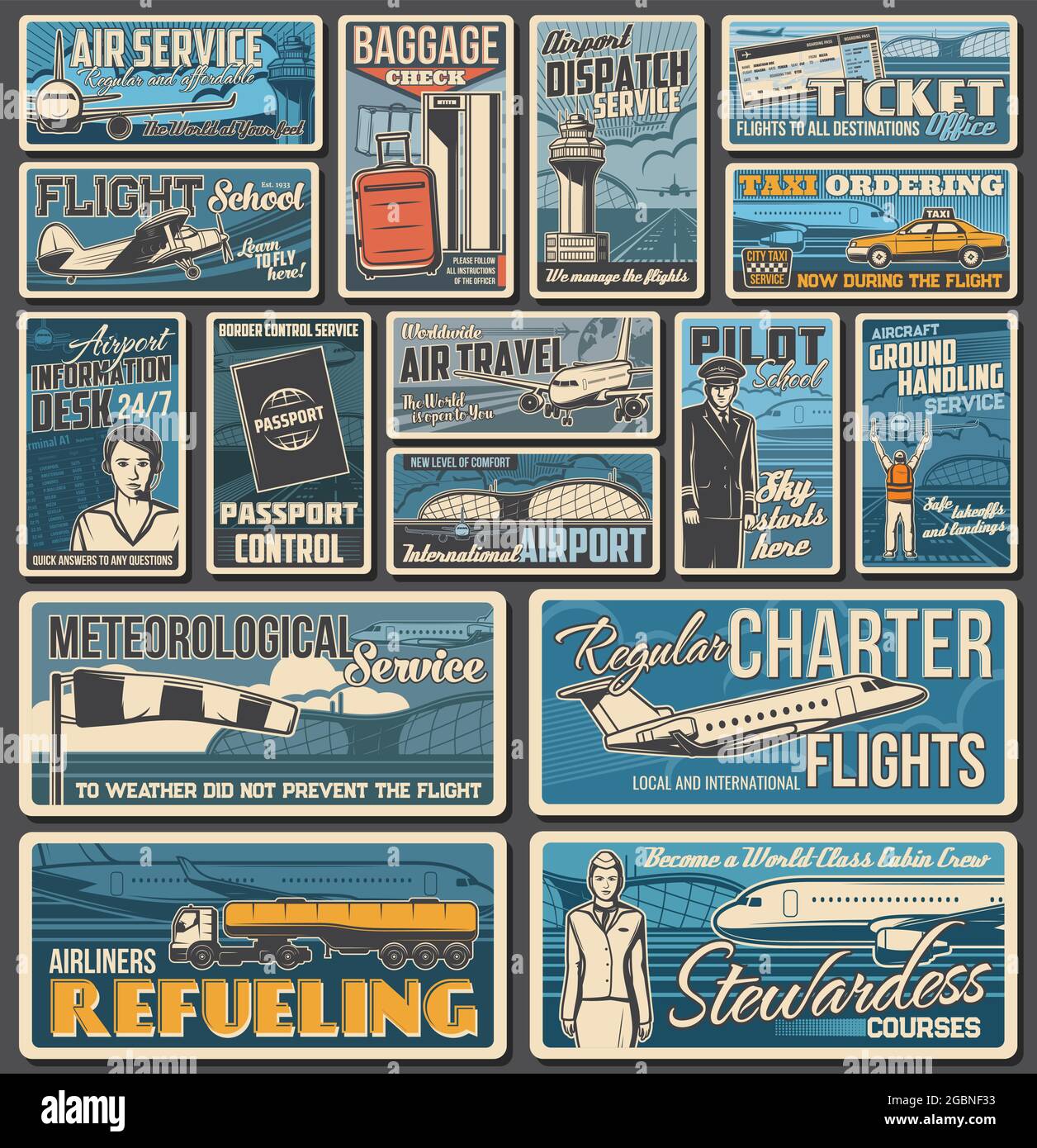 Airport ground crew stewardess Stock Vector Images - Alamy