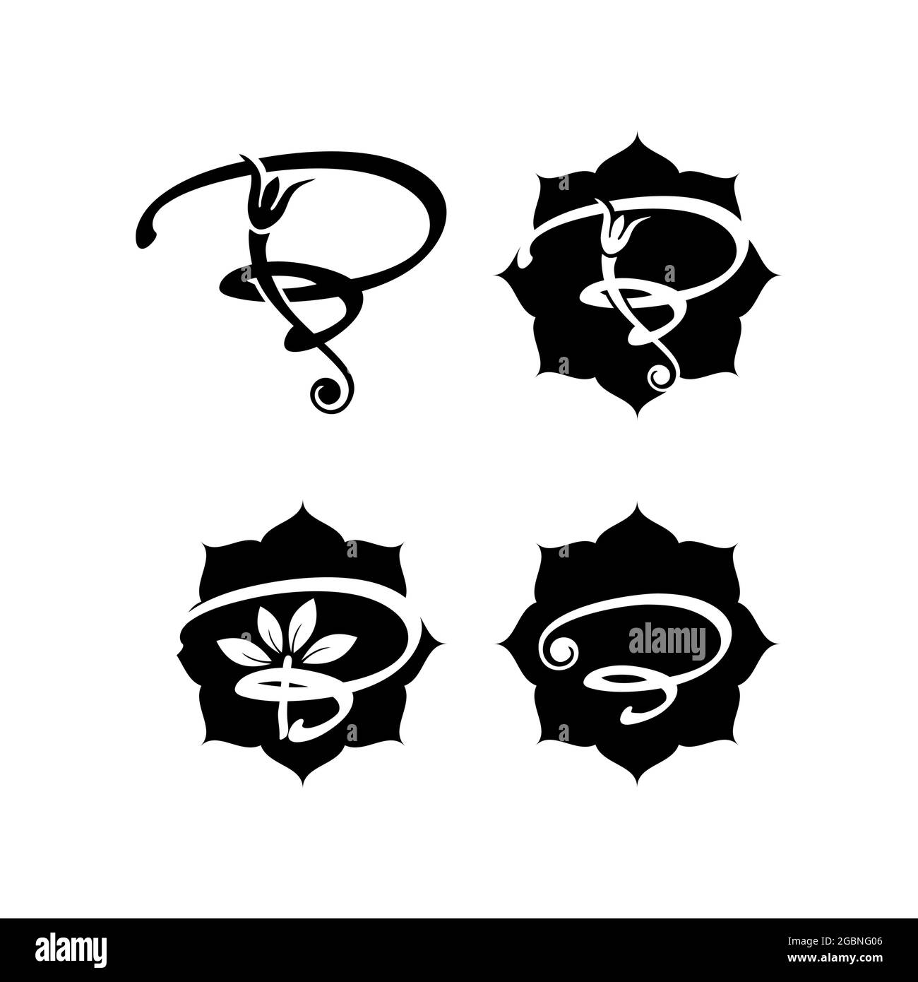 A b monogram Cut Out Stock Images & Pictures - Alamy