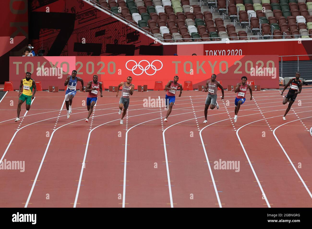 Tokyo, Japan. 4th Aug, 2021. BEDNAREK Kenneth (USA), Andre de Grasse ...