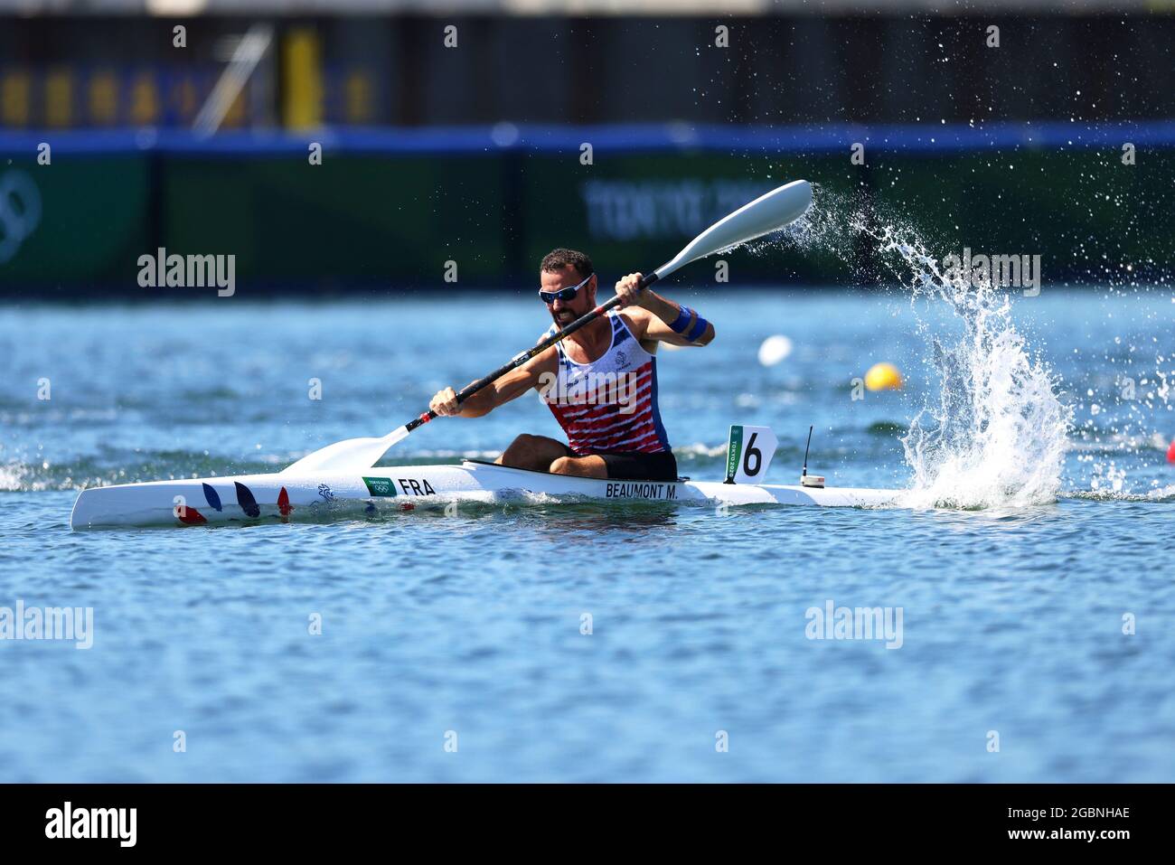 Maxime BEAUMONT during the Olympic Games Tokyo 2020, Canoe Sprint on ...