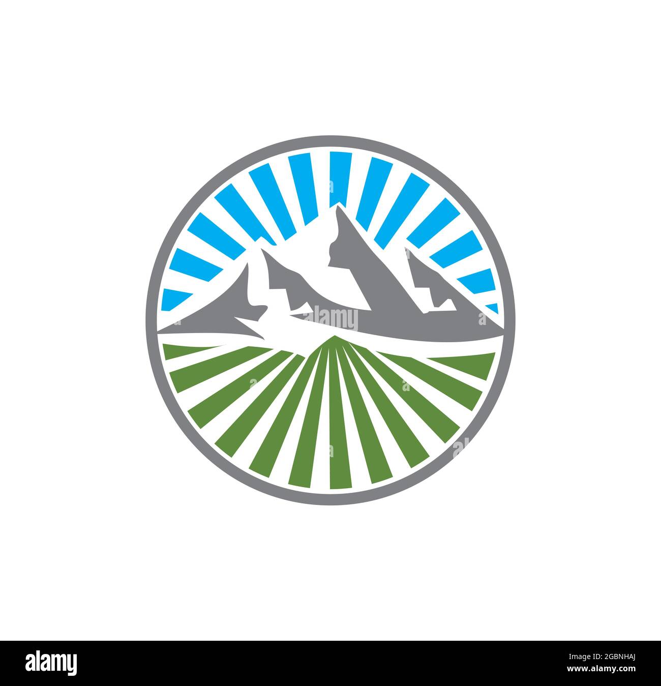 A Vector Illustration of Mountain Logo Vector Sign Stock Vector Image ...