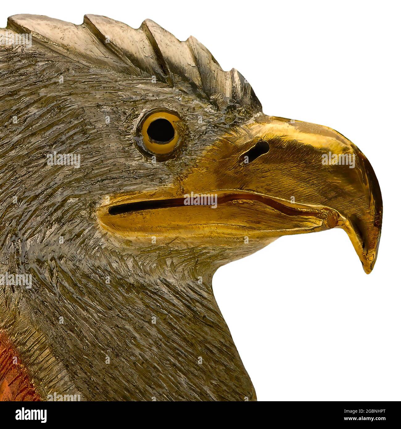Metal Eagle Head Sculpture Close-up (Metallurgical Art Stock Photo - Alamy