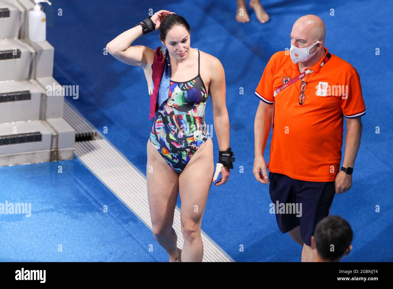 ODAIBA MARINE PARK, JAPAN - AUGUST 5: Celine van Duijn of the ...