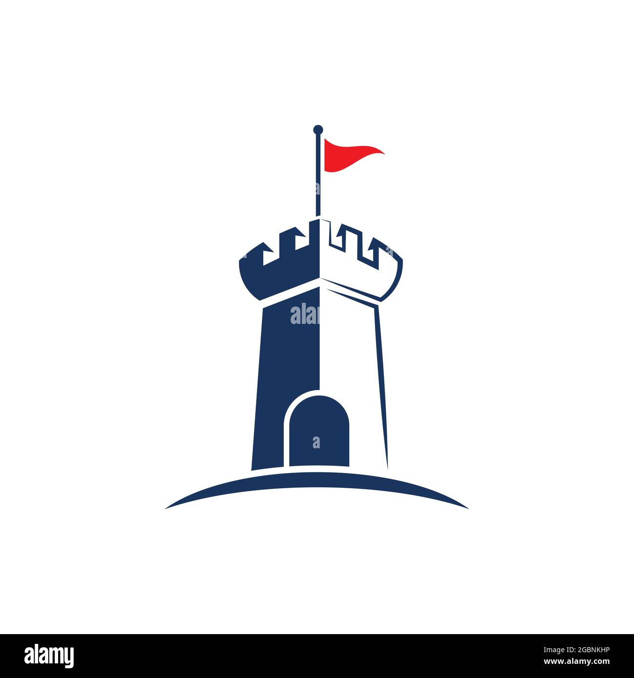 Castle building vector illustration icon Template design Stock Vector ...