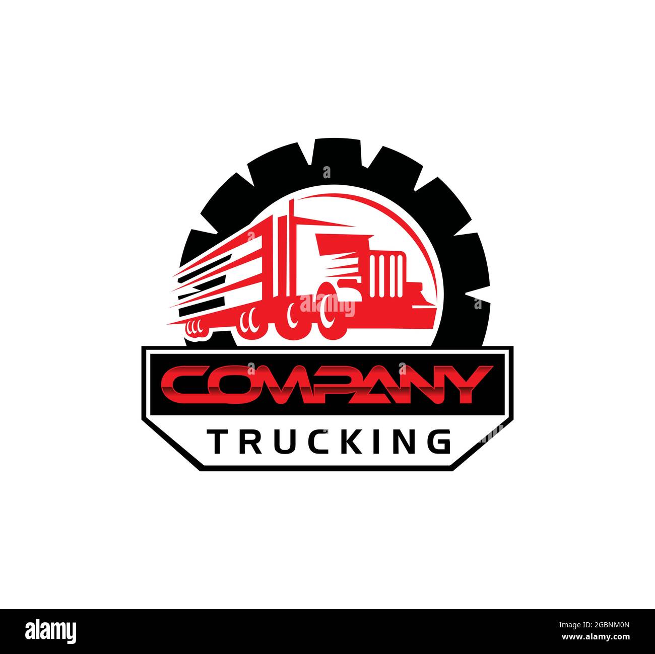 A Vector Illustration of Truck Logo Vector Sign Stock Vector Image ...