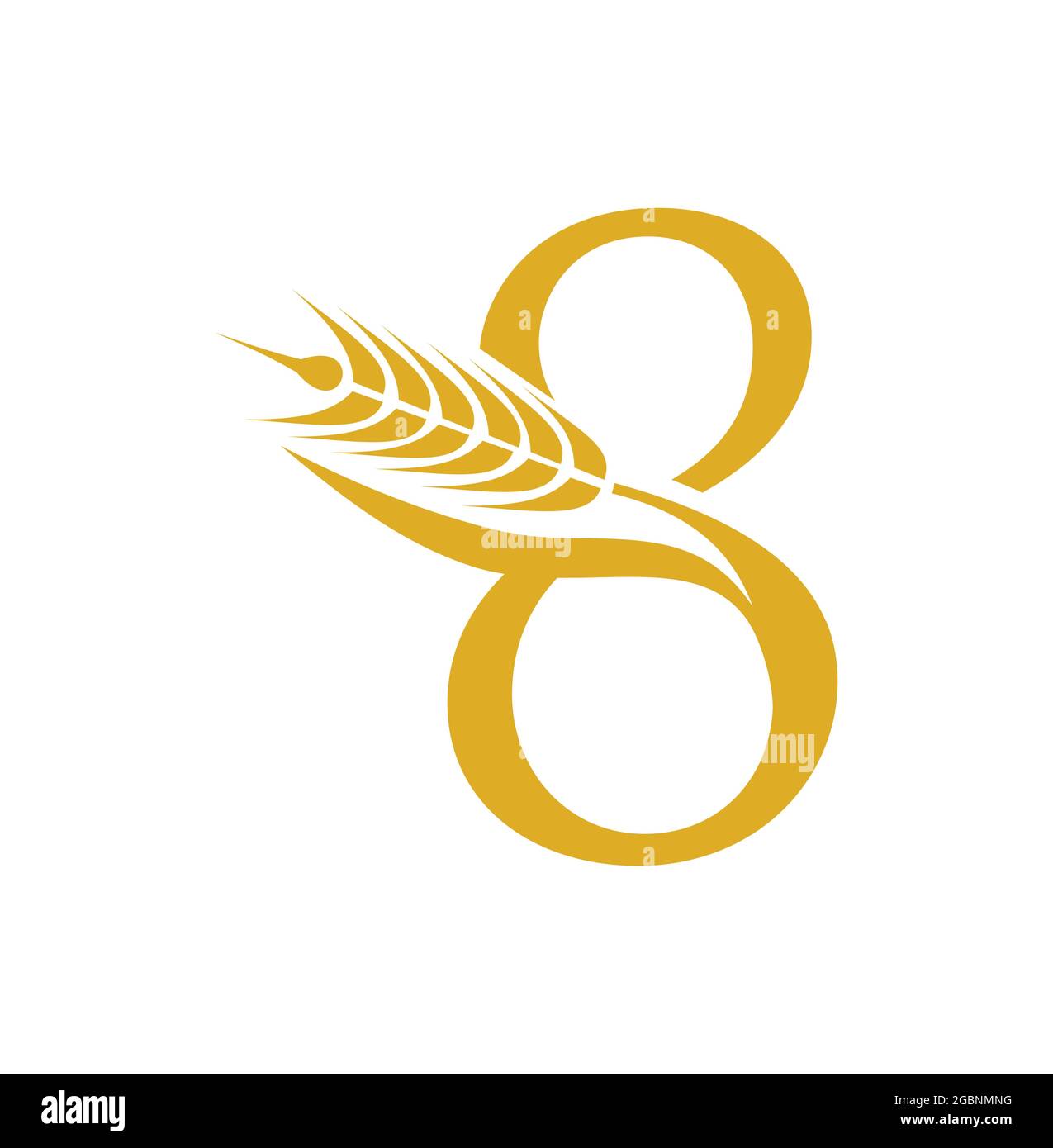 Number 8 vector vectors hi-res stock photography and images - Alamy