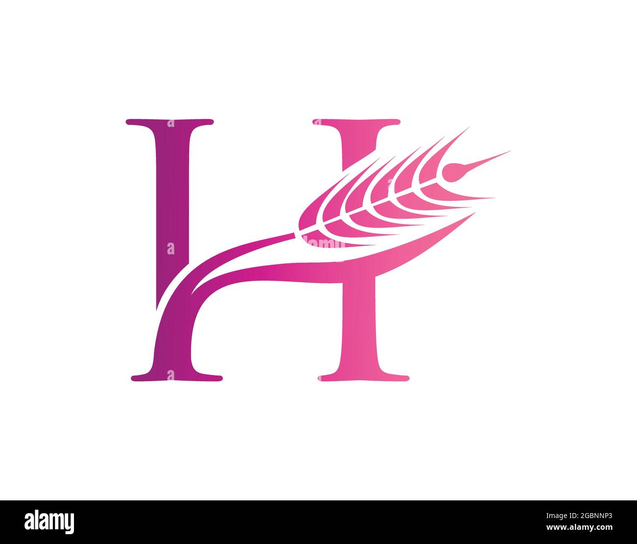 H food logo Stock Vector Images - Alamy