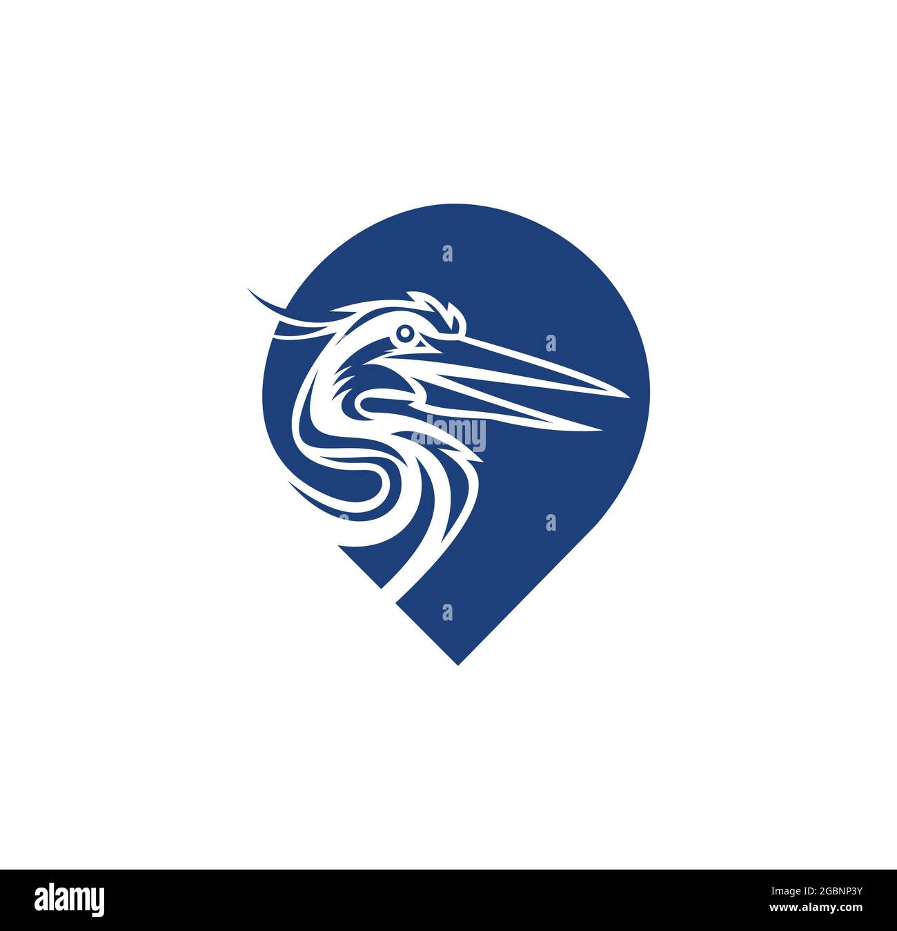 A vector Illustration of Stork Logo Vector Sign Stock Vector Image ...