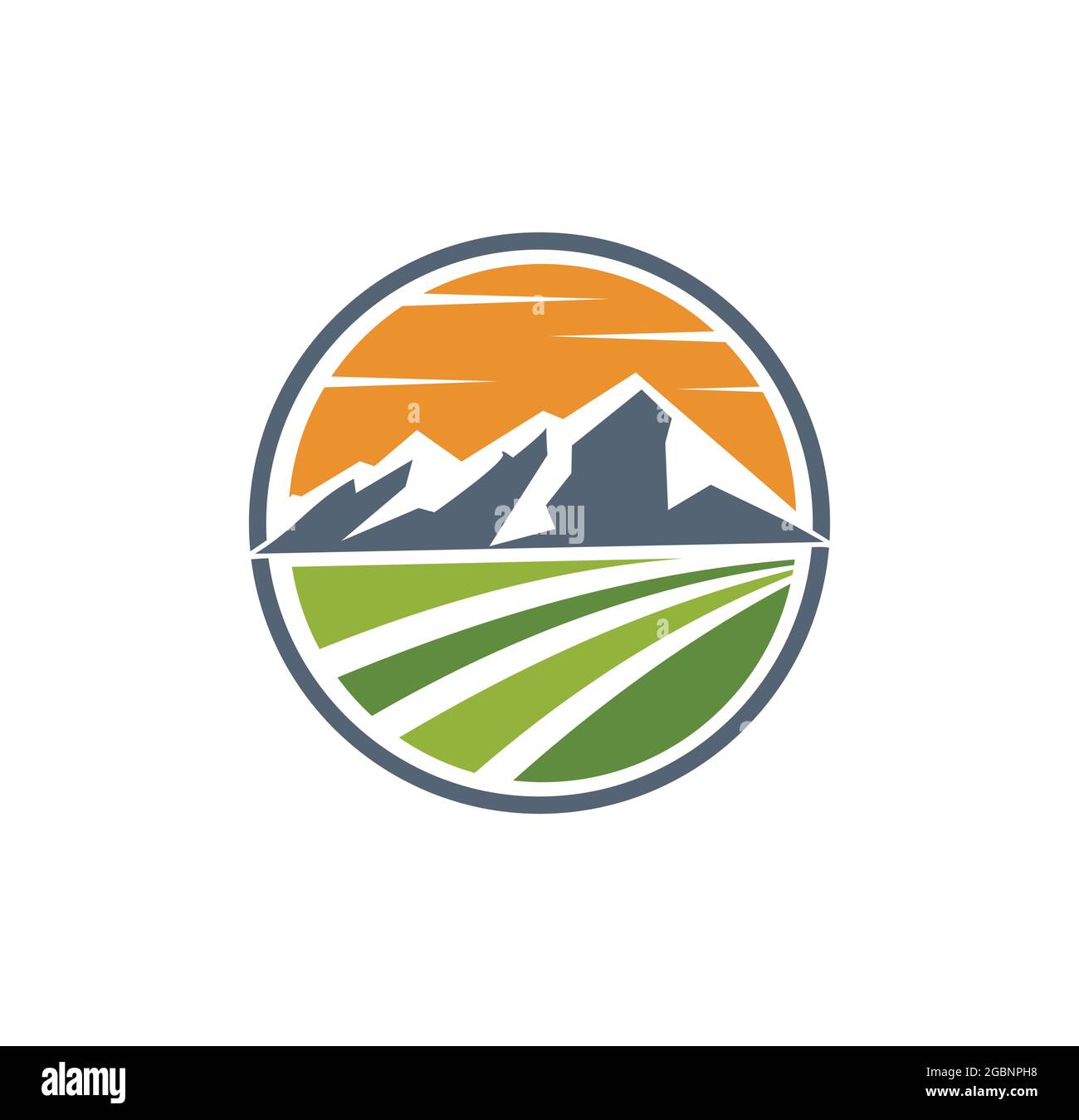 A vector Illustration of Mountain Logo Vector Sign Stock Vector Image ...