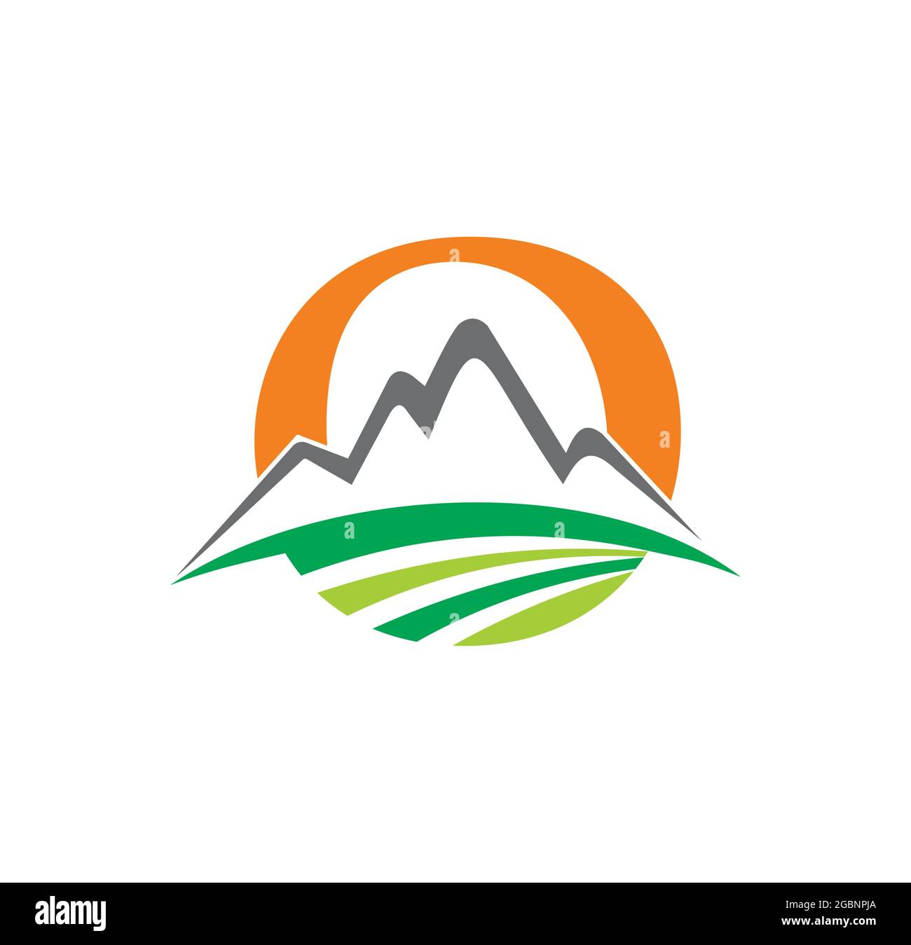 A vector Illustration of Mountain Logo Vector Sign Stock Vector Image ...