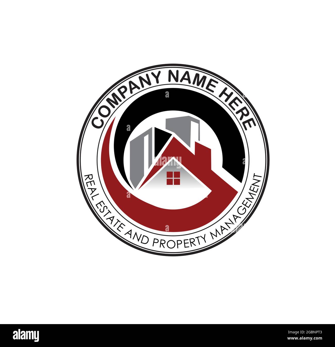 A Vector Illustration of Real Estate Company Logo Stock Vector Image ...