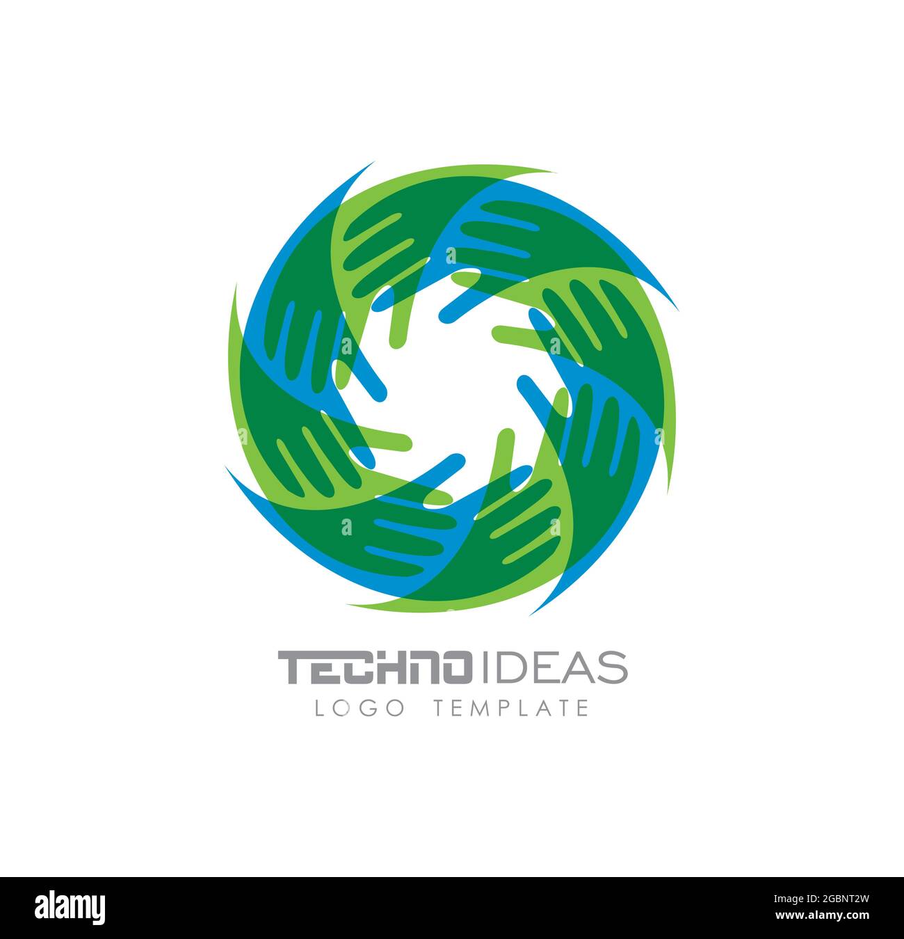 A Simple Vector Illustration of Hand Circle Design Ideas Stock Vector ...