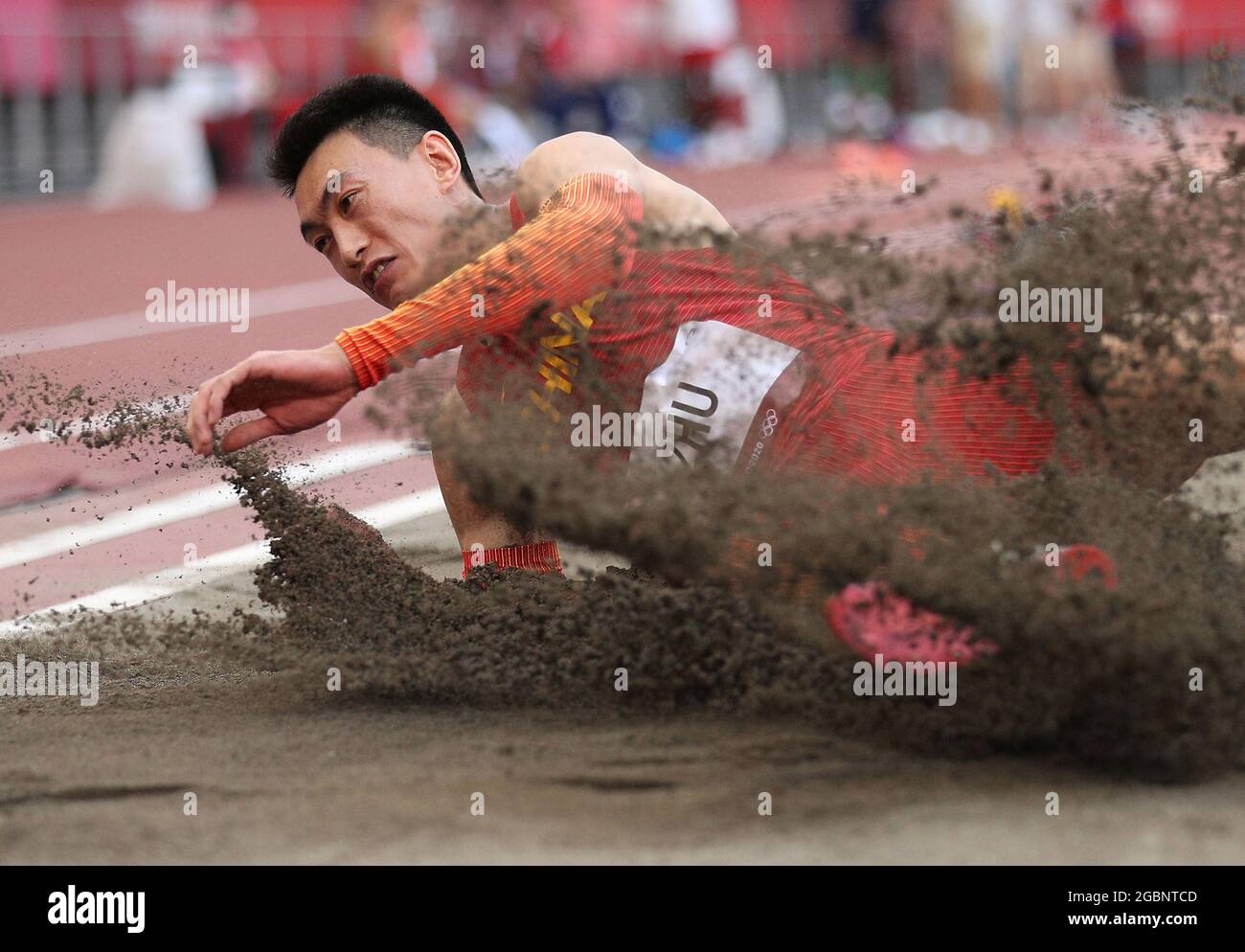 Tokyo, Japan. 5th Aug, 2021. Zhu Yaming of China competes during the ...