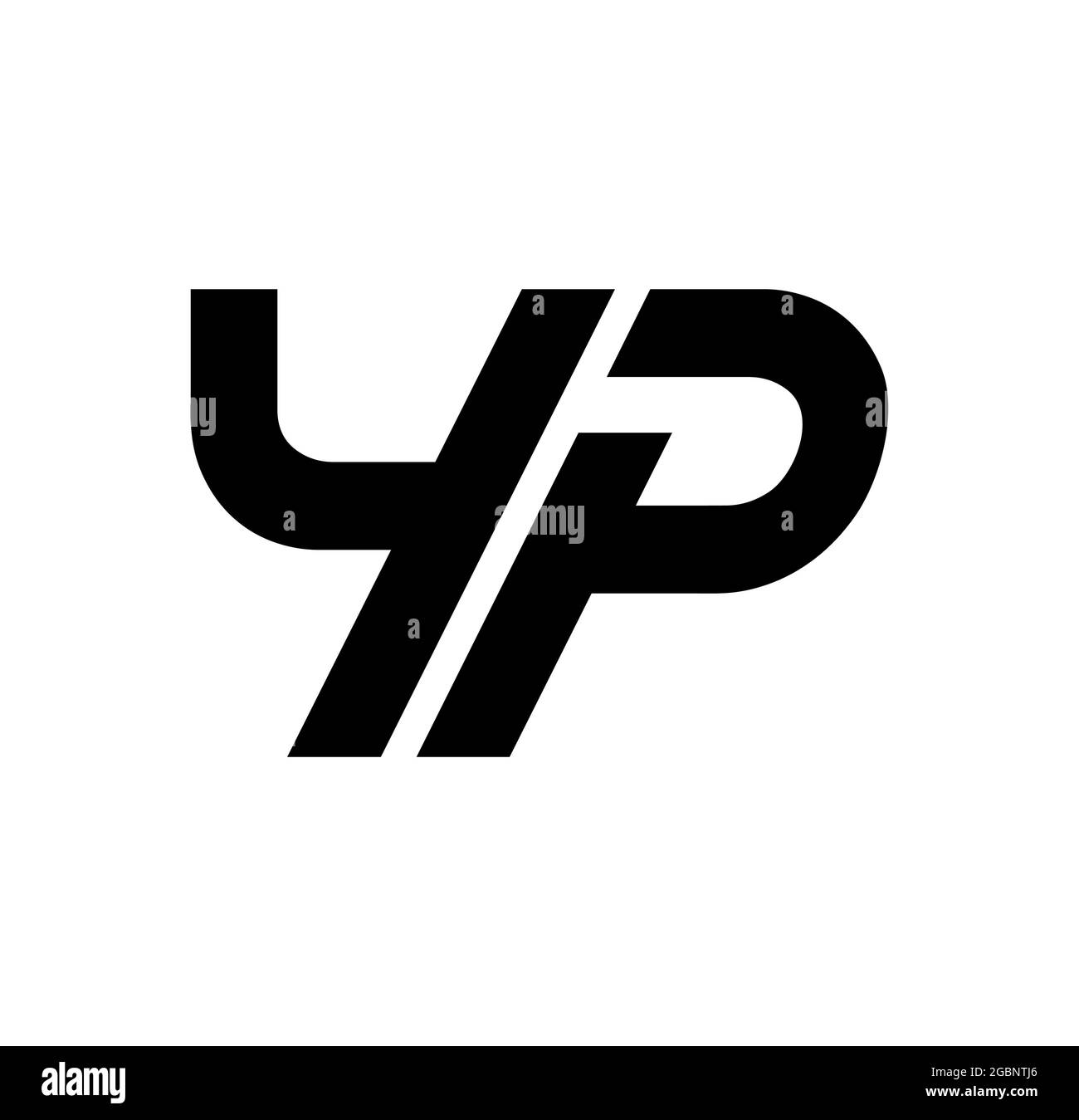 A Vector Illustration of YP Monogram Initial Logo Sign Stock Vector ...