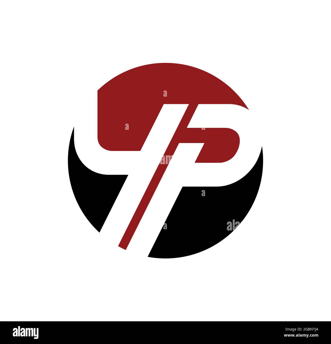 A Vector Illustration of YP Monogram Initial Logo Sign Stock Vector ...