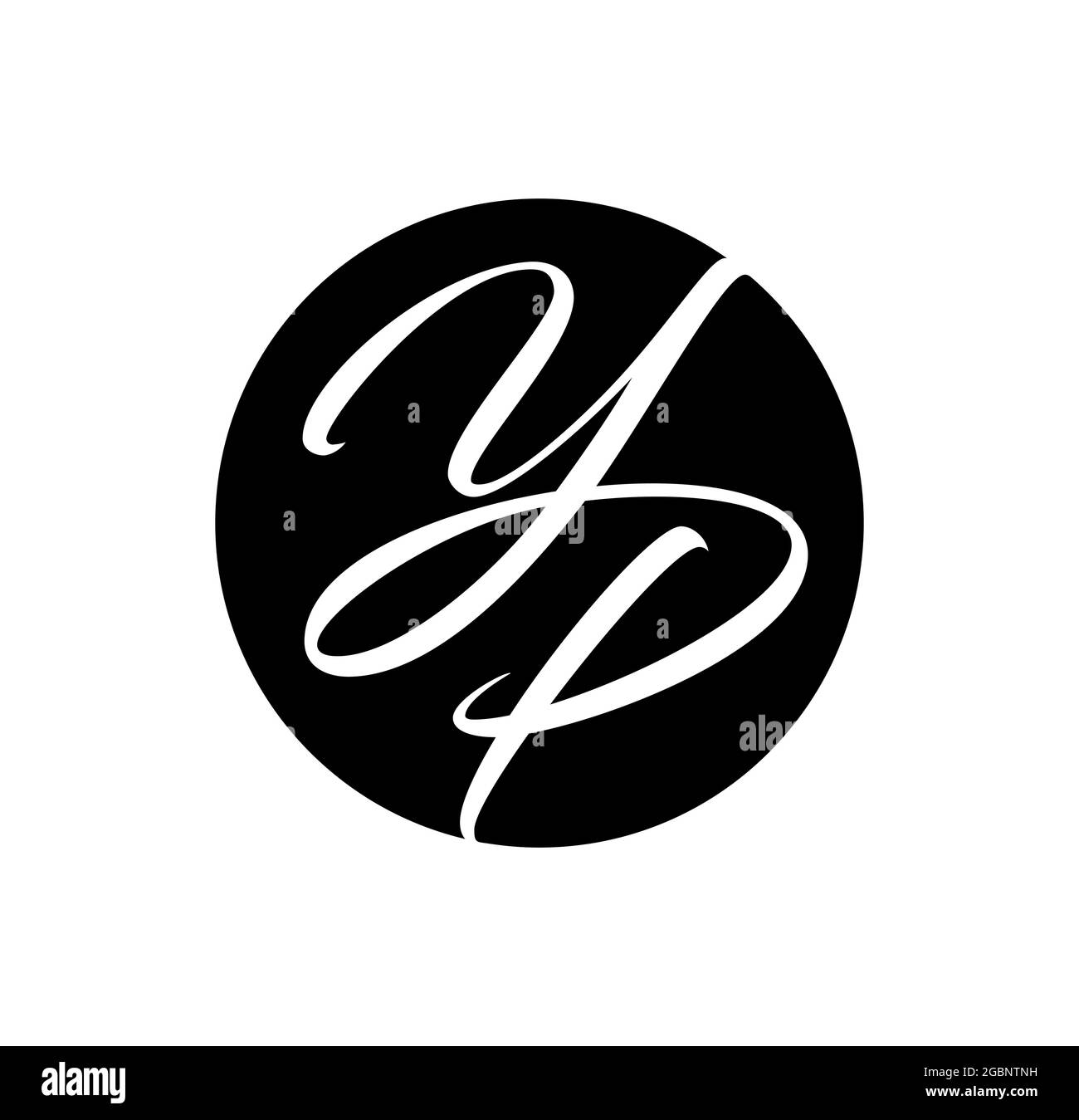 A vector Illustration of YP Monogram Initial Logo Sign Stock Vector ...